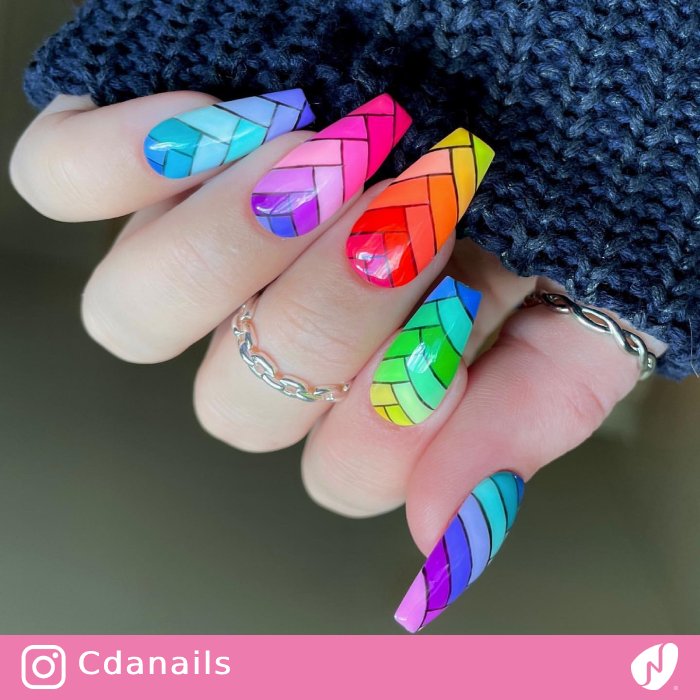 Geometric Nail Design Ideas