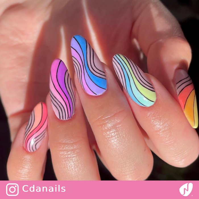 Swirl Nail Design Ideas