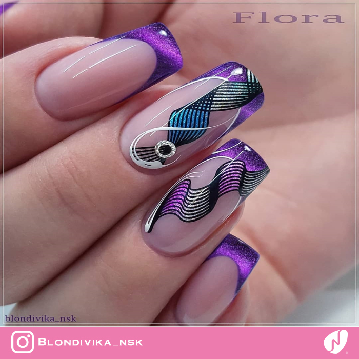 Swirl Nail Design Ideas