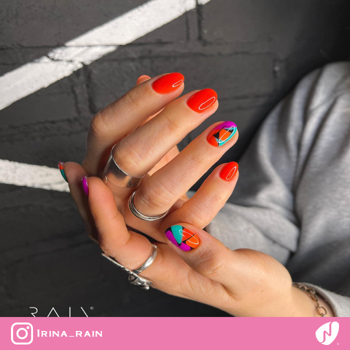 Geometric Nail Design Ideas