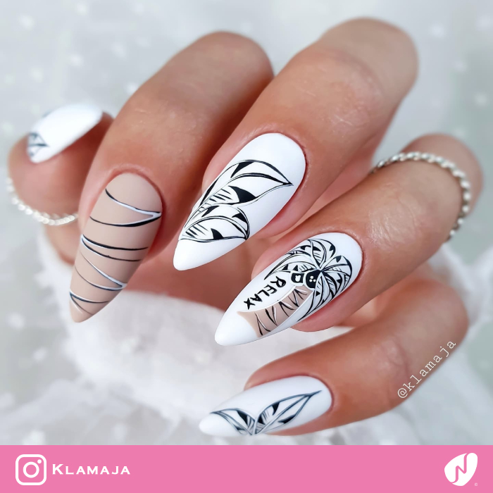 Calligraphy Nails | Writing on Nails
