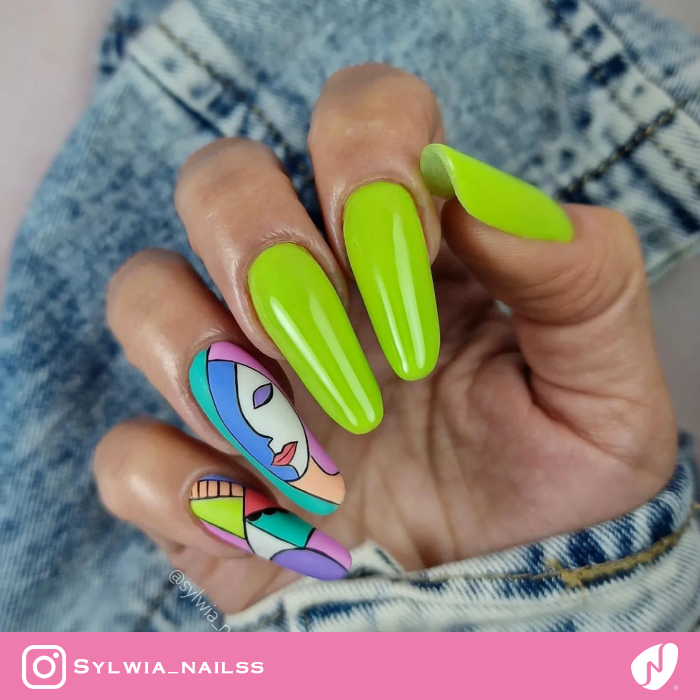 Portrait Nail Design Ideas