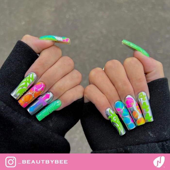 Swirl Nail Design Ideas