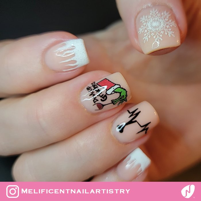 Calligraphy Nails | Writing on Nails