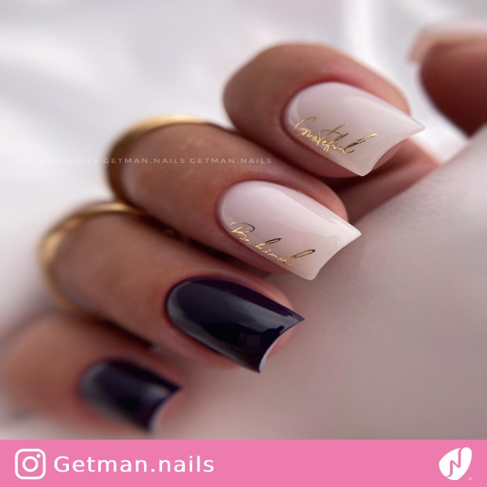 Calligraphy Nails | Writing on Nails