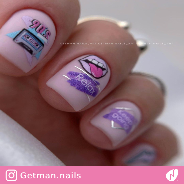 Calligraphy Nails | Writing on Nails