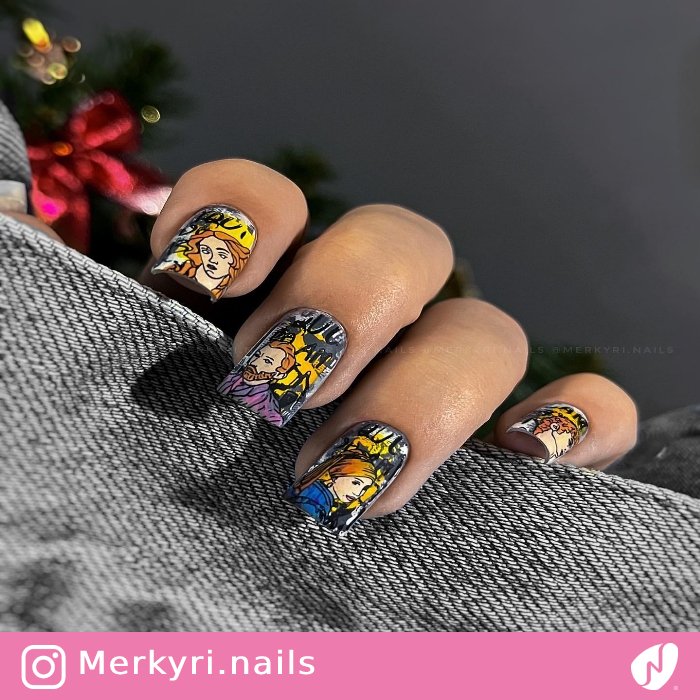 Portrait Nail Design Ideas