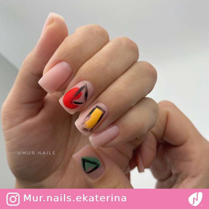 Geometric Nail Design Ideas