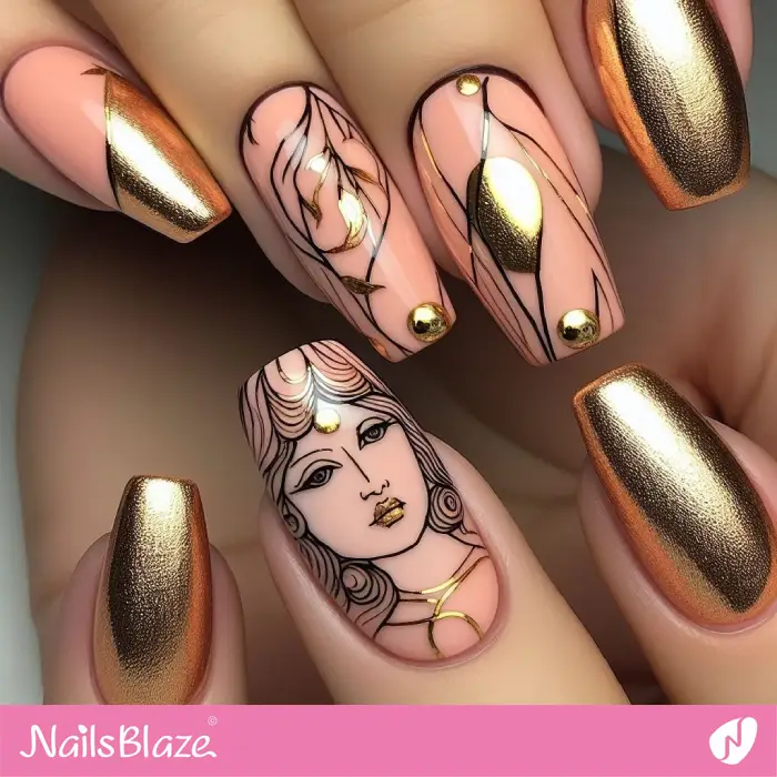 Portrait Nail Design Ideas
