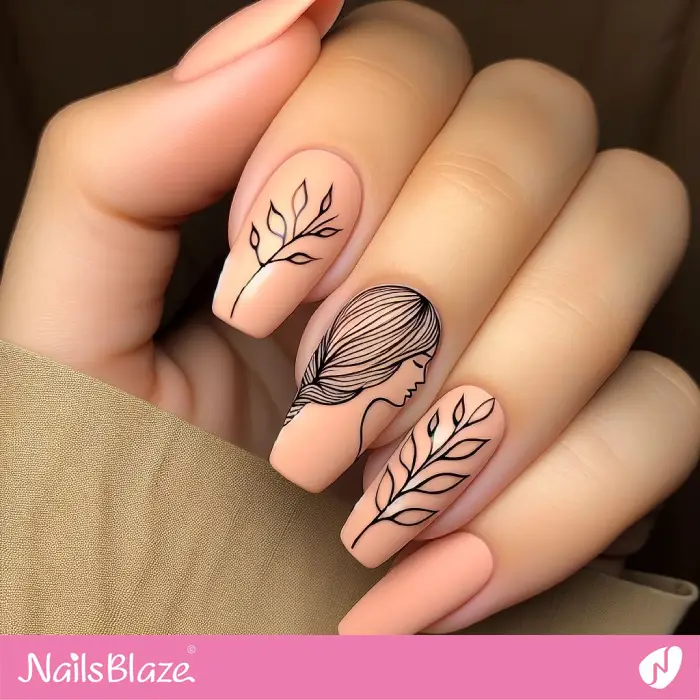 Portrait Nail Design Ideas