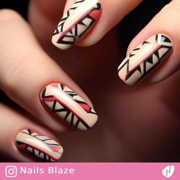 Geometric Nail Design Ideas