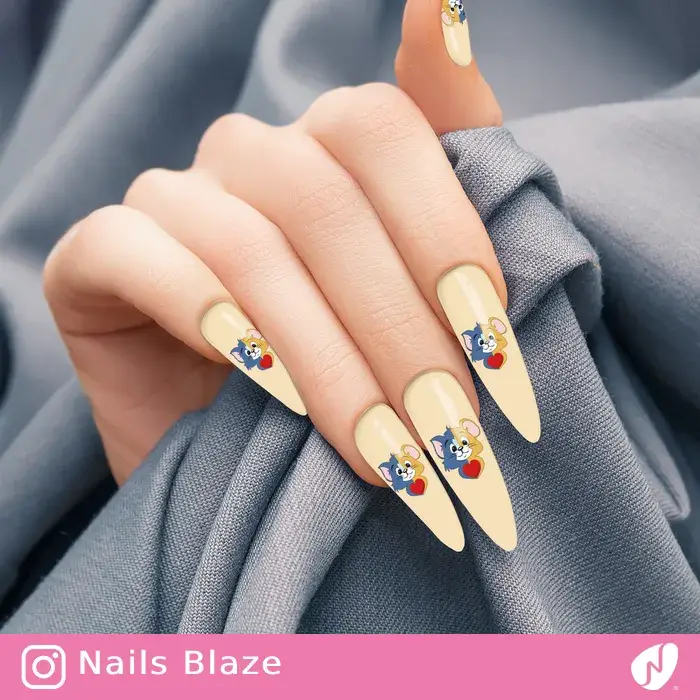 Tom and Jerry Nail Design Ideas